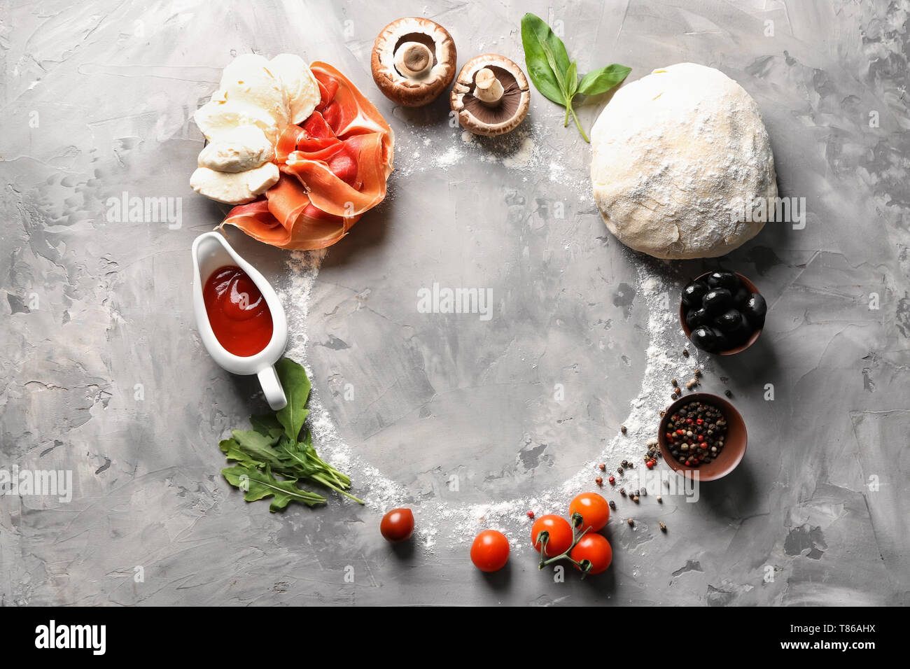 Frame made ingredients making hi-res stock photography and images - Alamy