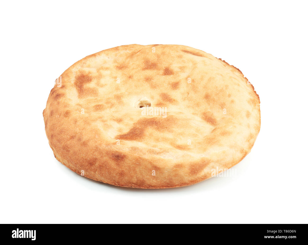 Fresh tasty pita bread on white background Stock Photo - Alamy