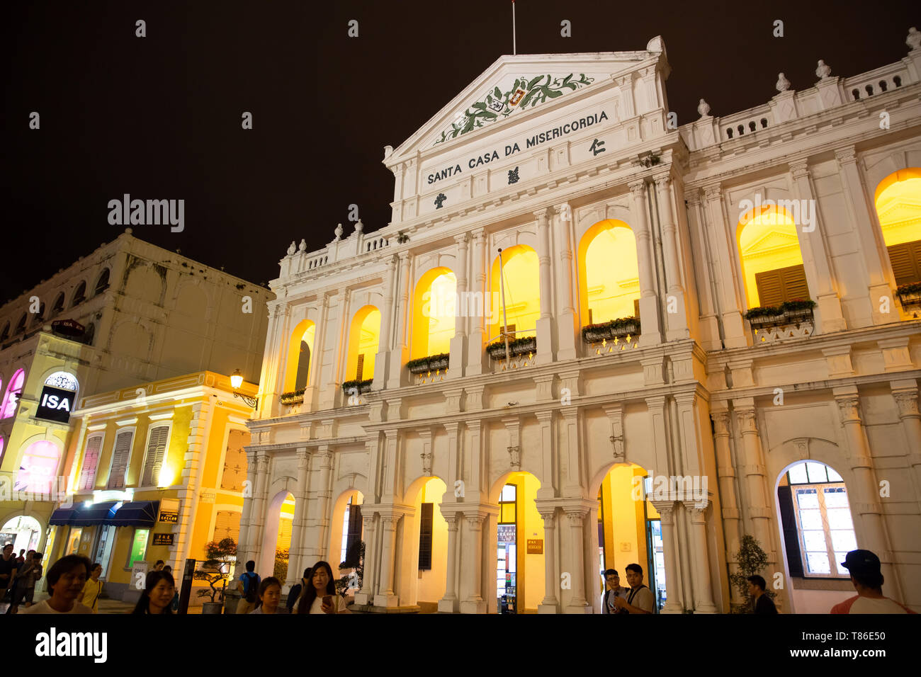 macao,china - Apr,13,2018:heritage building in the macao china,a lot of ...