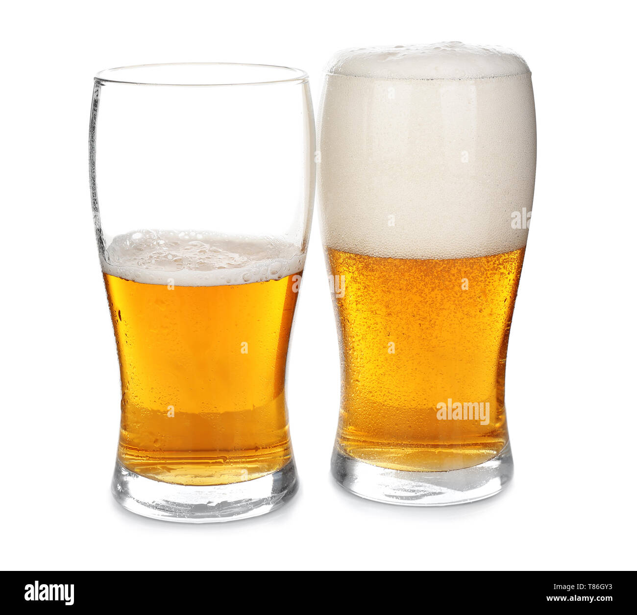 Half filled glasses Cut Out Stock Images & Pictures - Alamy