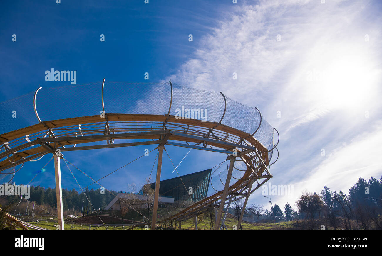 Alpine coaster in beautiful nature Stock Photo - Alamy