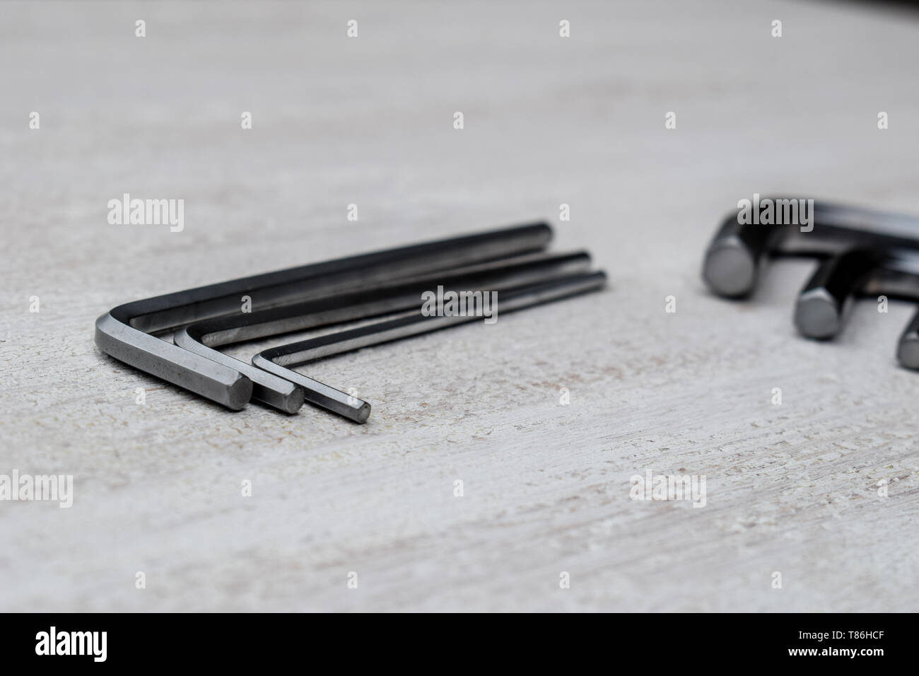 Hexagon keys hi-res stock photography and images - Alamy