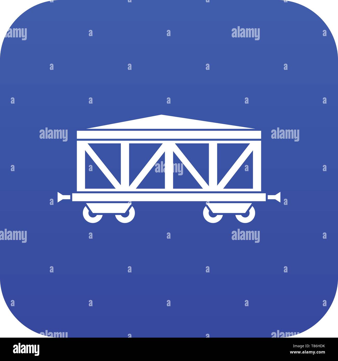 Train cargo wagon icon digital blue Stock Vector Image & Art - Alamy