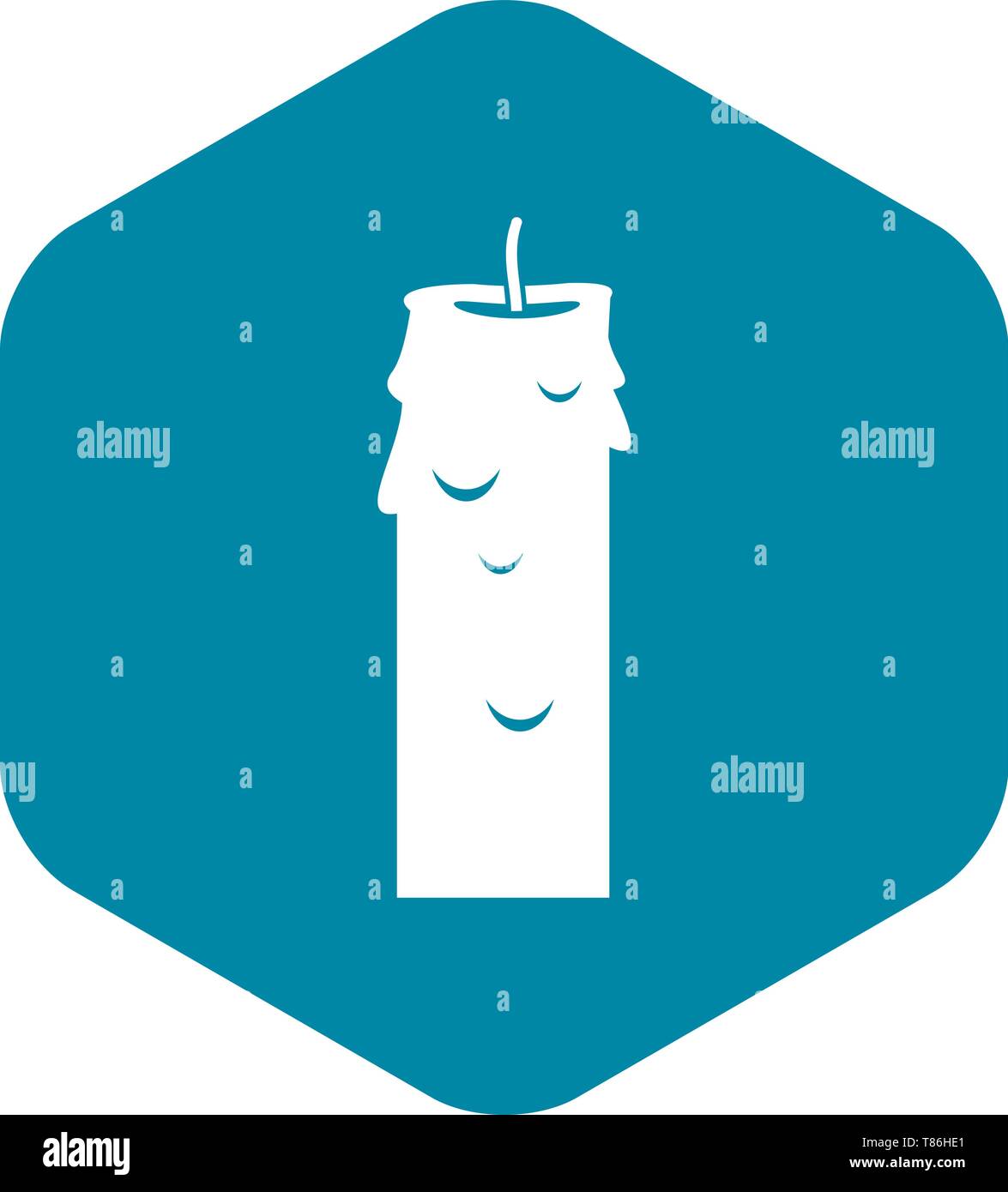 Paraffin candle icon, simple style Stock Vector Image & Art - Alamy