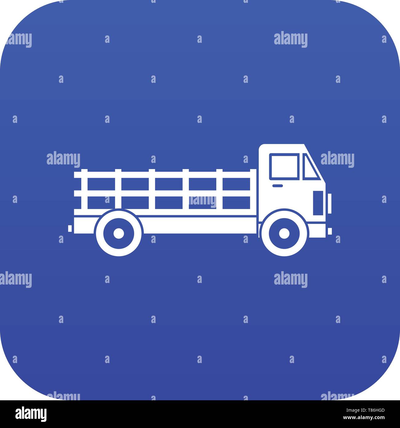 Blue light commercial vehicle Stock Vector Images - Alamy