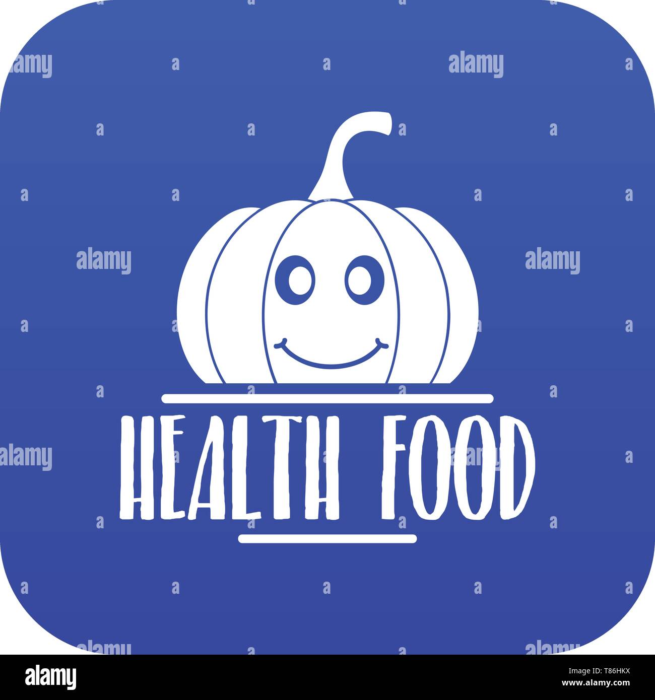 Pumpkin icon blue vector Stock Vector Image & Art - Alamy