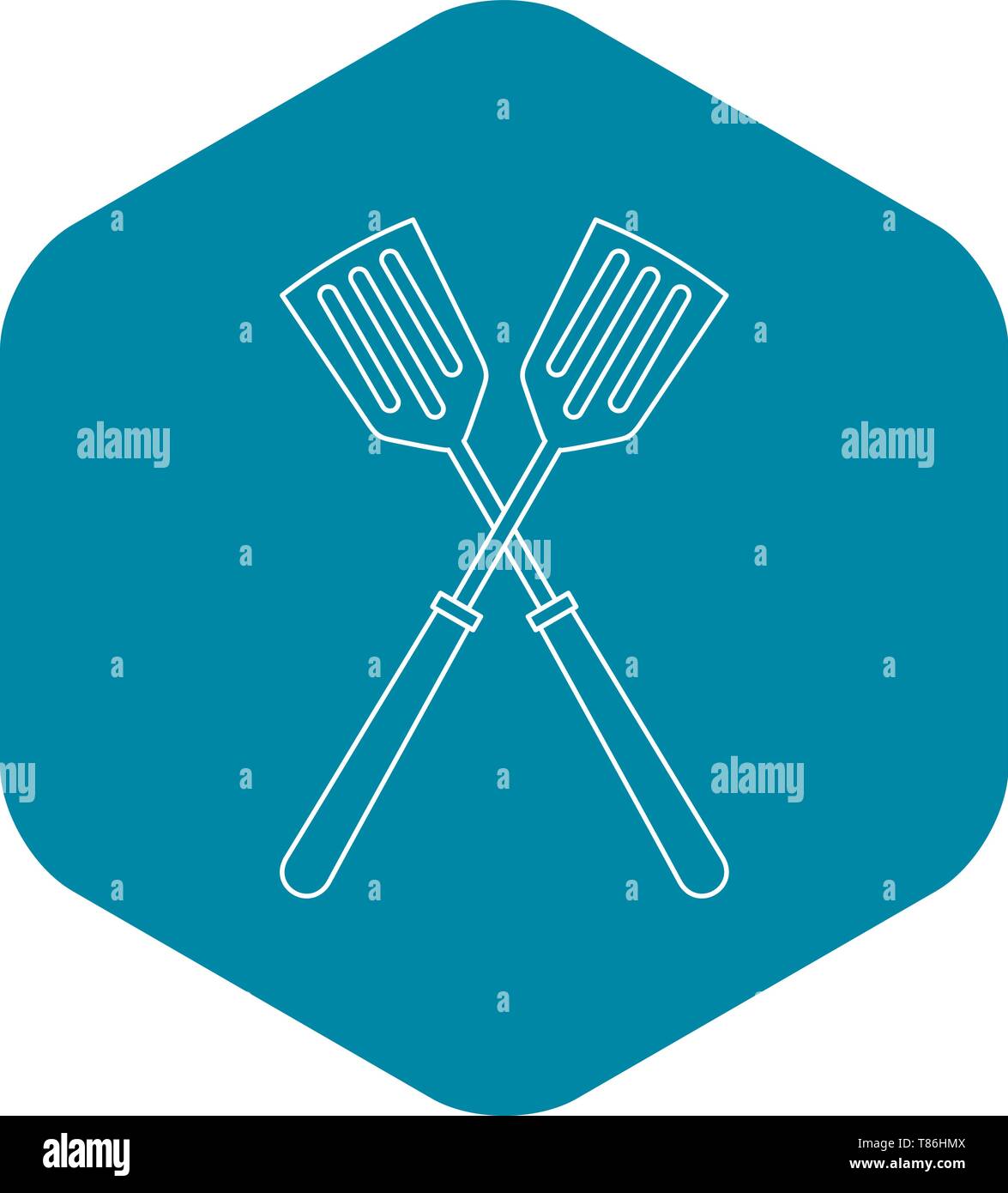 Metal spatulas icon, outline style Stock Vector Image & Art - Alamy