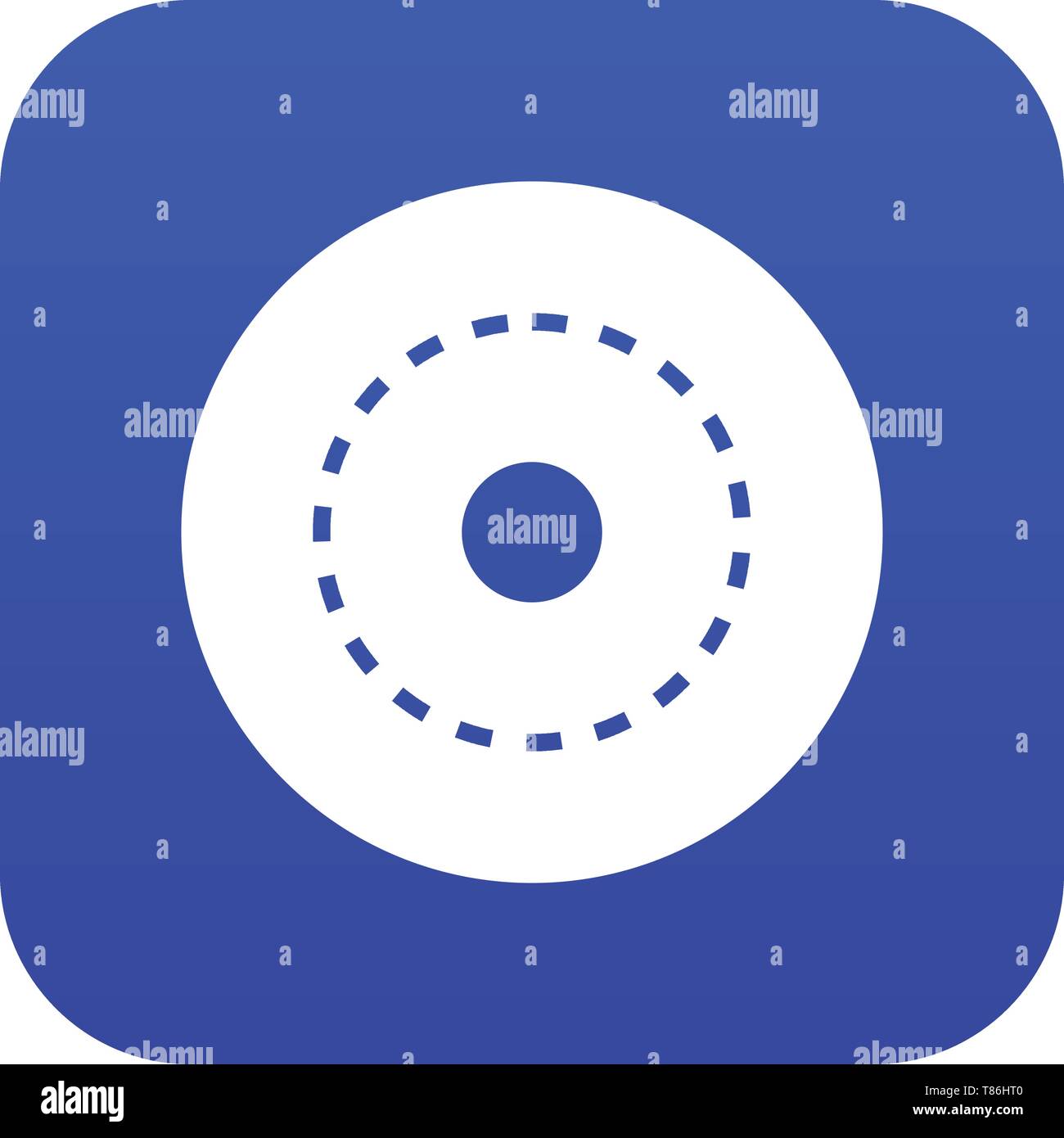 Circle road icon digital blue Stock Vector Image & Art - Alamy