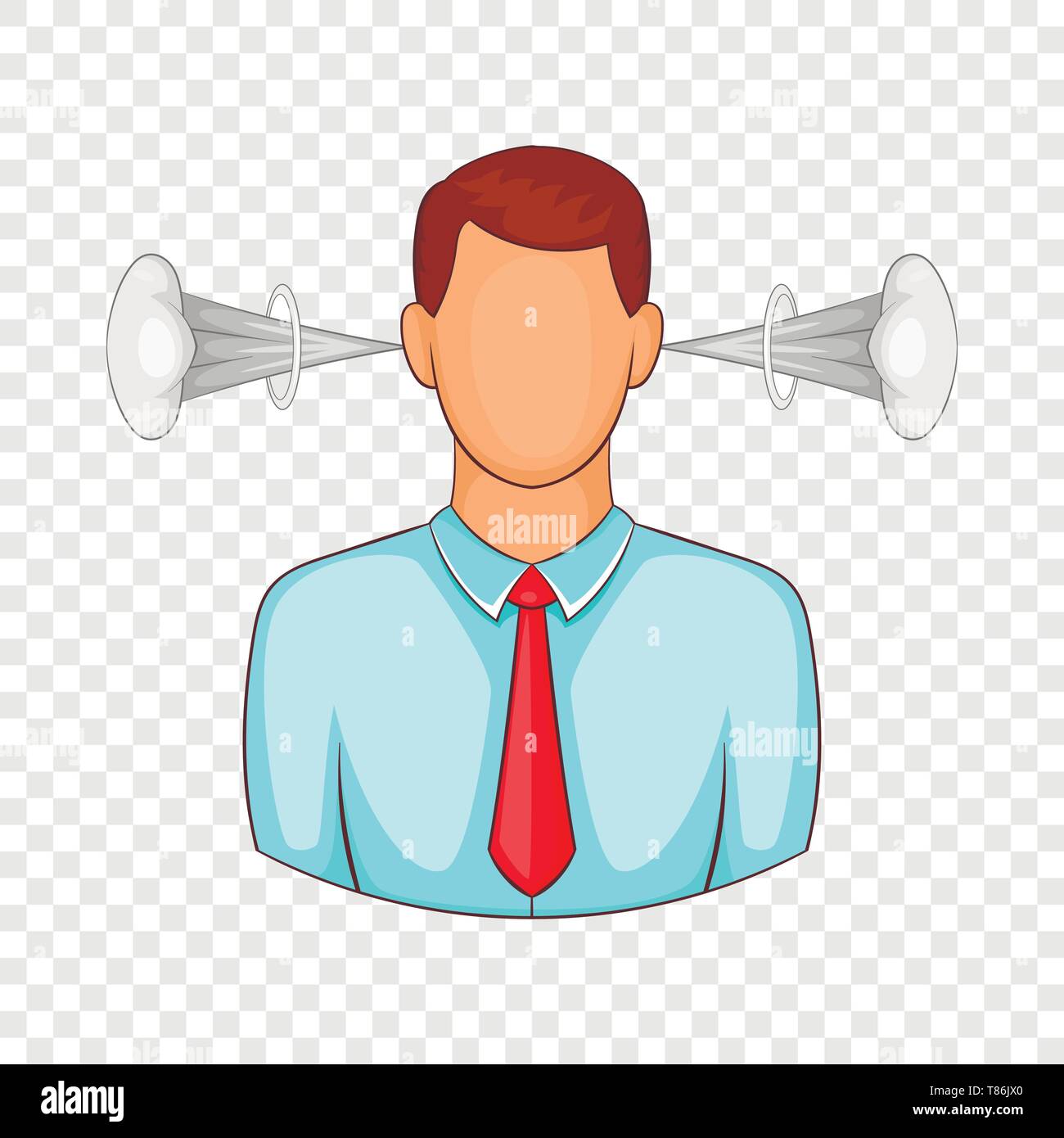 Man with steam out of ears icon, cartoon style Stock Vector Image & Art ...