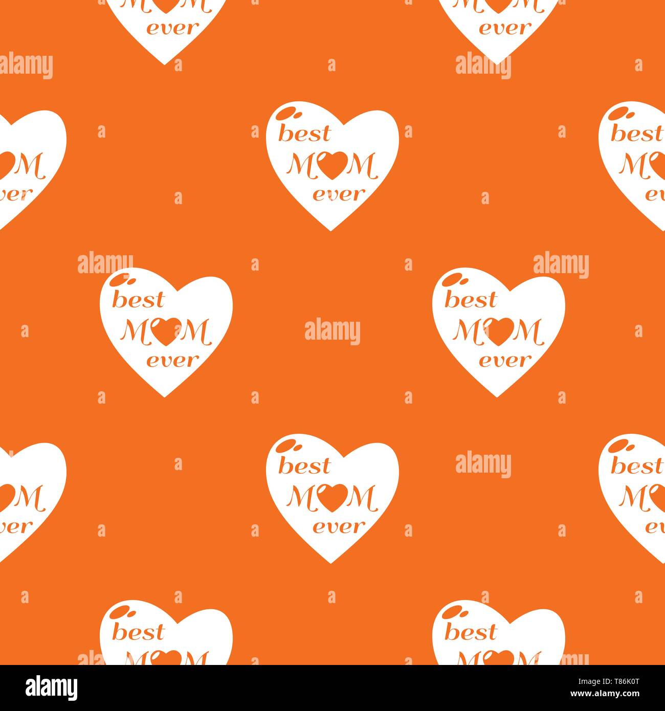 Best mother pattern vector orange Stock Vector Image & Art - Alamy