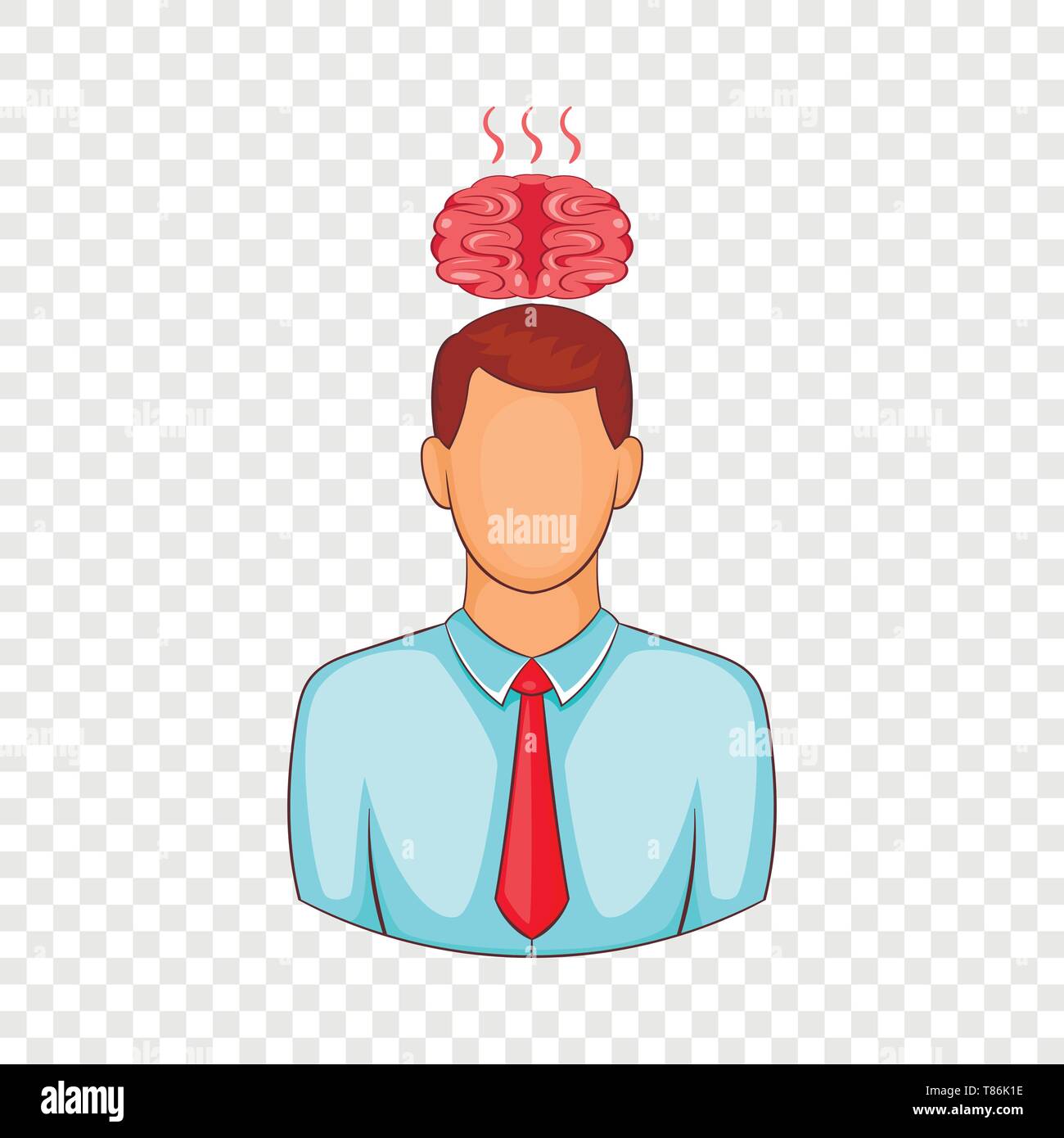 Man overheated brain icon, cartoon style Stock Vector Image & Art - Alamy
