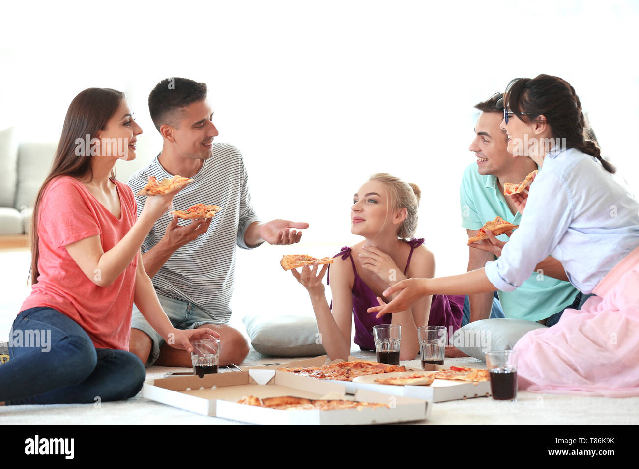 Pizza slice box floor hi-res stock photography and images - Alamy