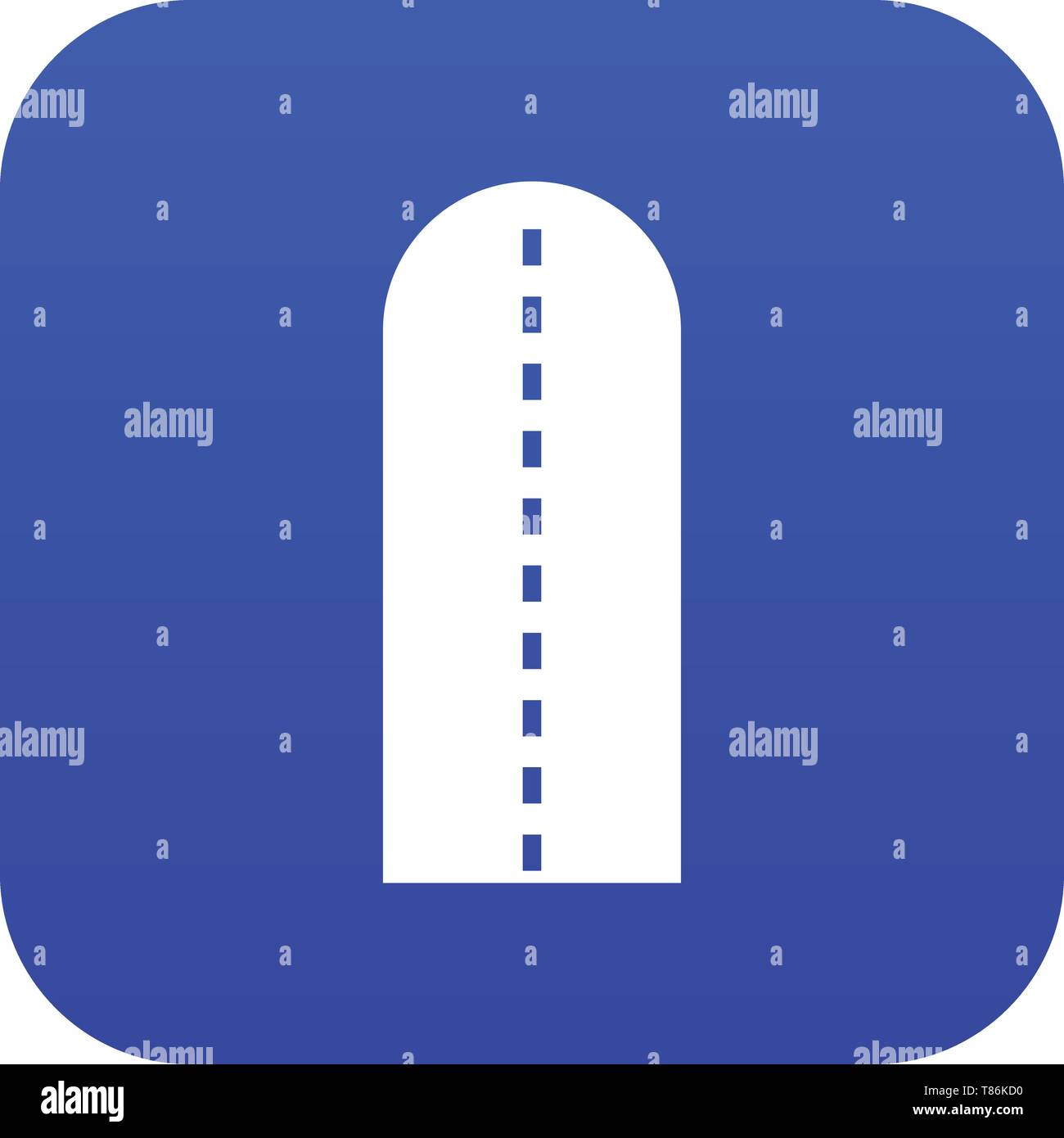 Long way icon digital blue Stock Vector Image & Art - Alamy