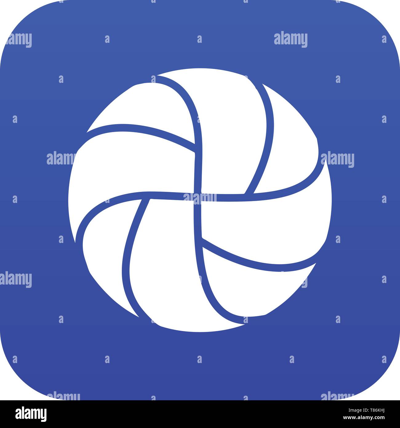 Handball icon blue vector Stock Vector Image & Art - Alamy