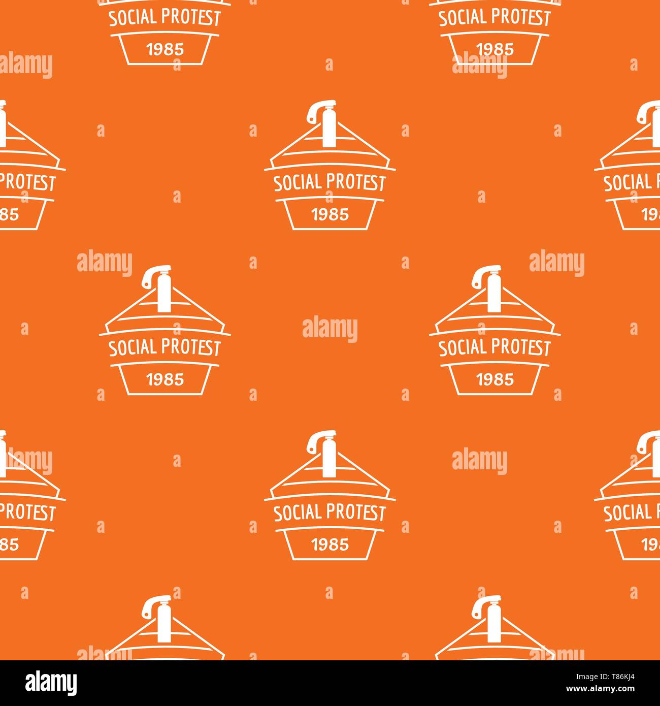Social protest riot pattern vector orange Stock Vector Image & Art - Alamy