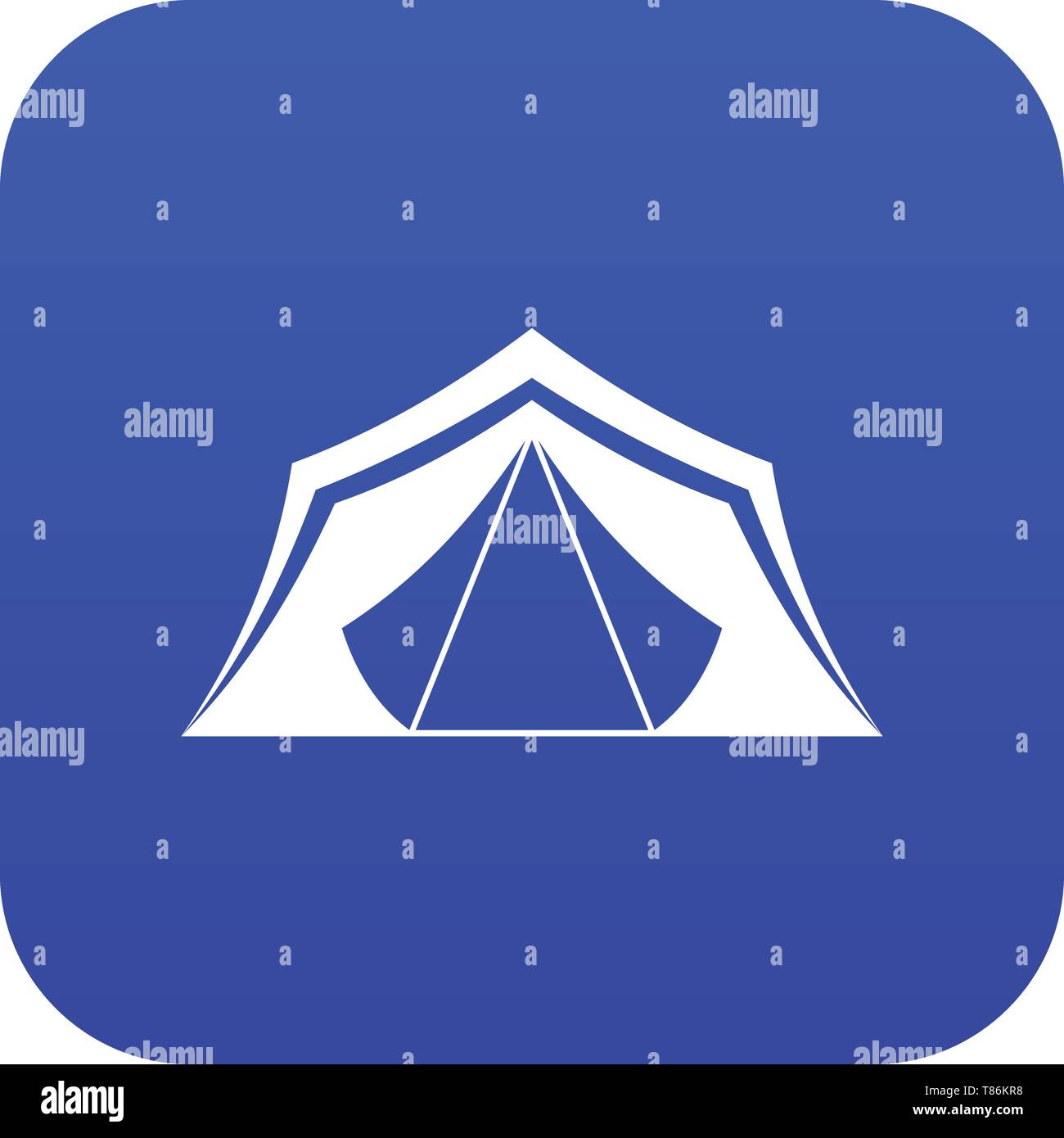 Tent icon digital blue Stock Vector Image & Art - Alamy