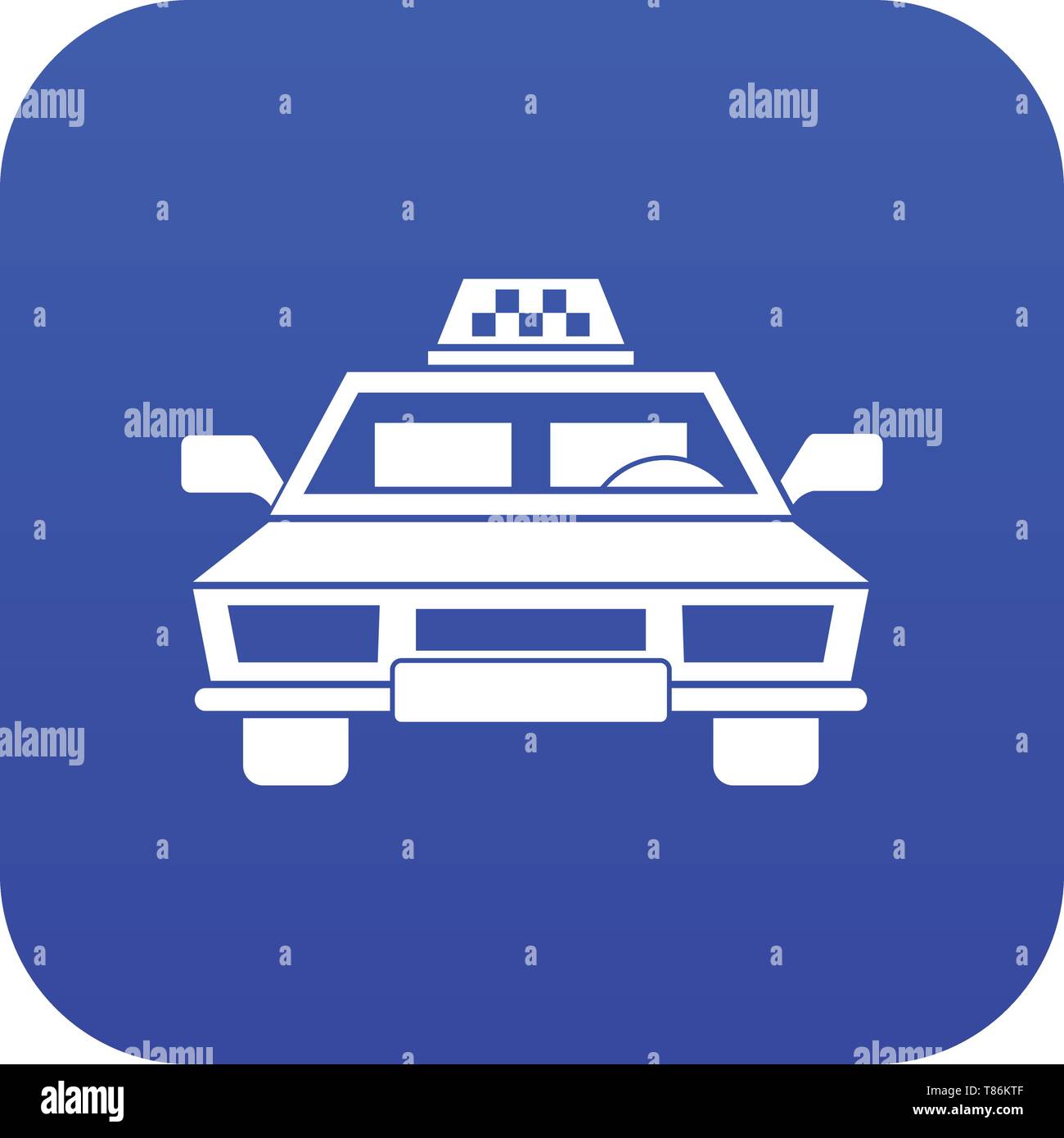 Taxi car icon digital blue Stock Vector Image & Art - Alamy