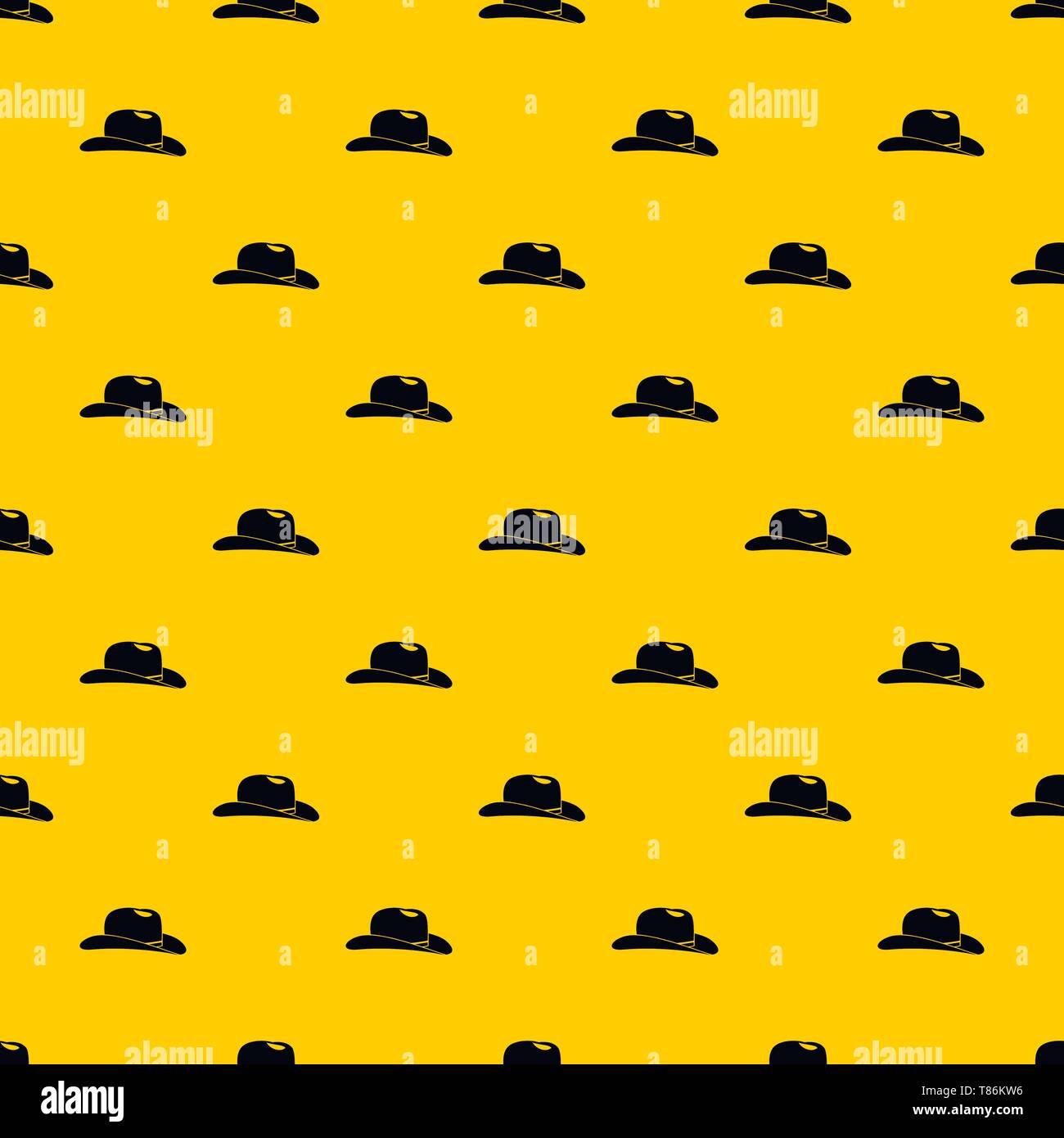 Cowboy hat pattern vector Stock Vector Image & Art - Alamy
