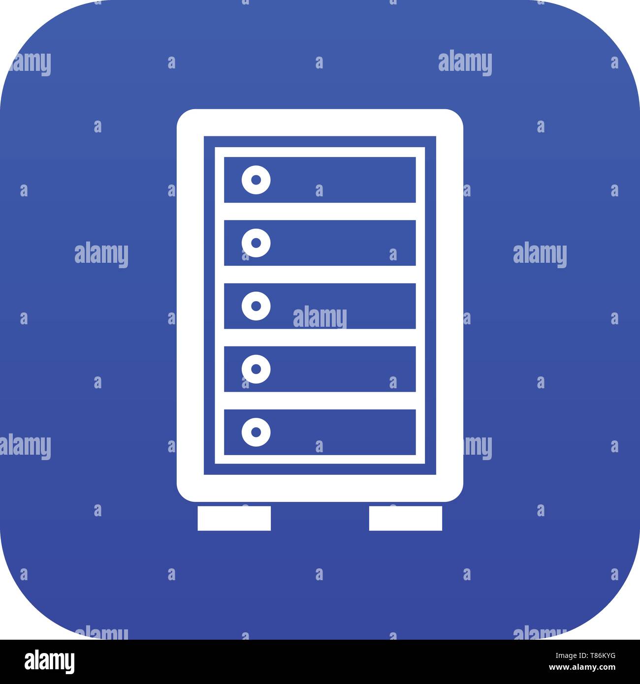Security safe icon digital blue Stock Vector Image & Art - Alamy