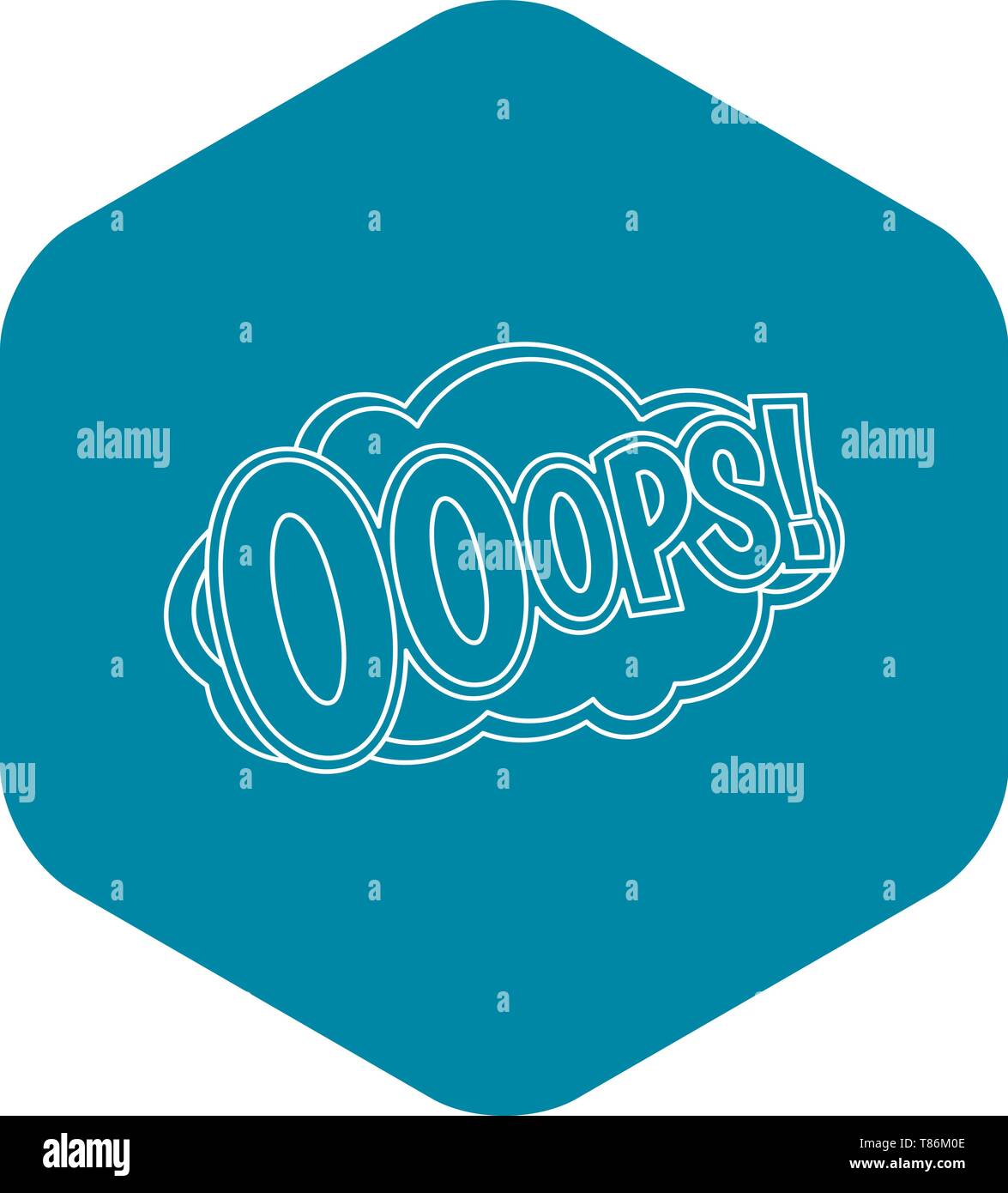 Ooops comic Stock Vector Images - Alamy