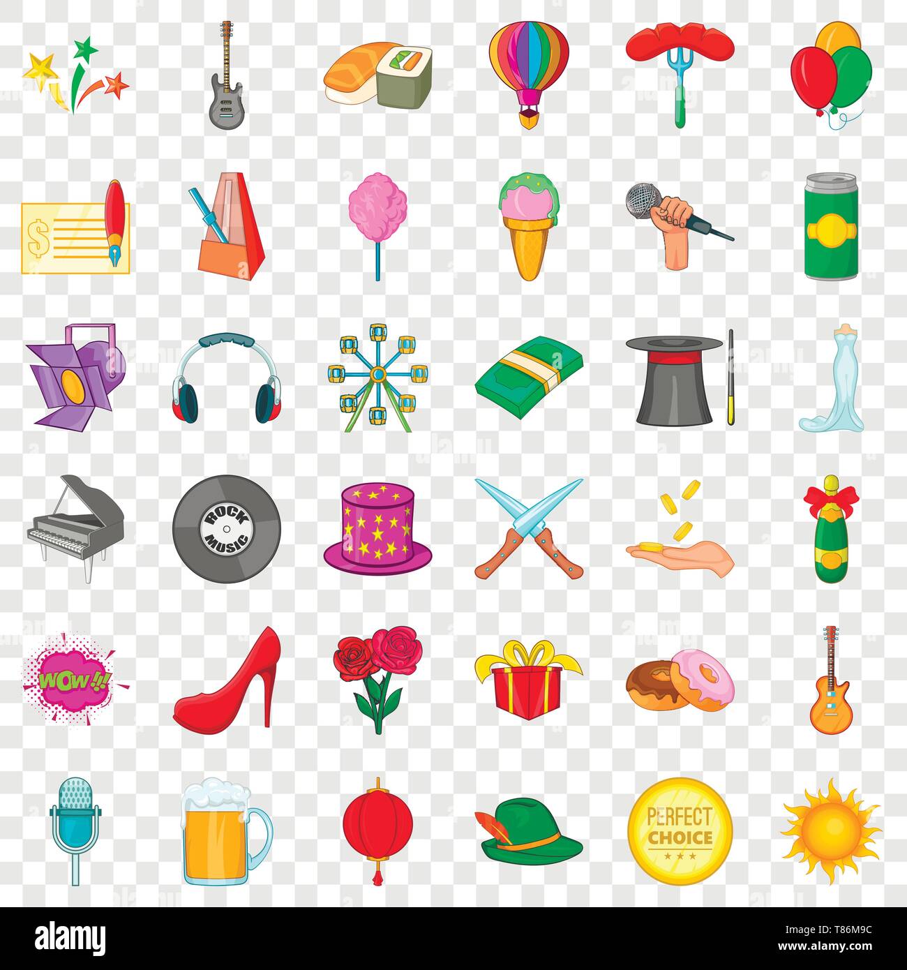 Catering icons set, cartoon style Stock Vector Image & Art - Alamy