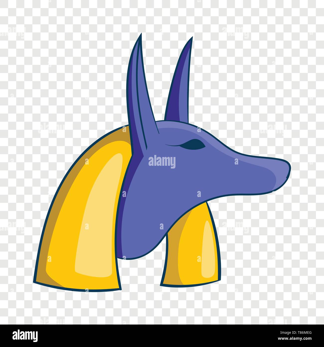 Ancient egyptian god Anubis icon, cartoon style Stock Vector Image ...