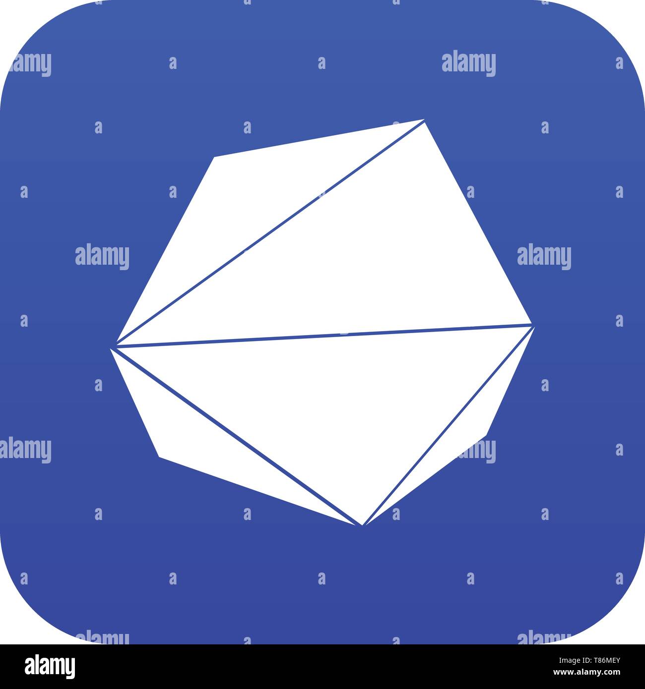Origami stone icon blue vector Stock Vector Image & Art - Alamy