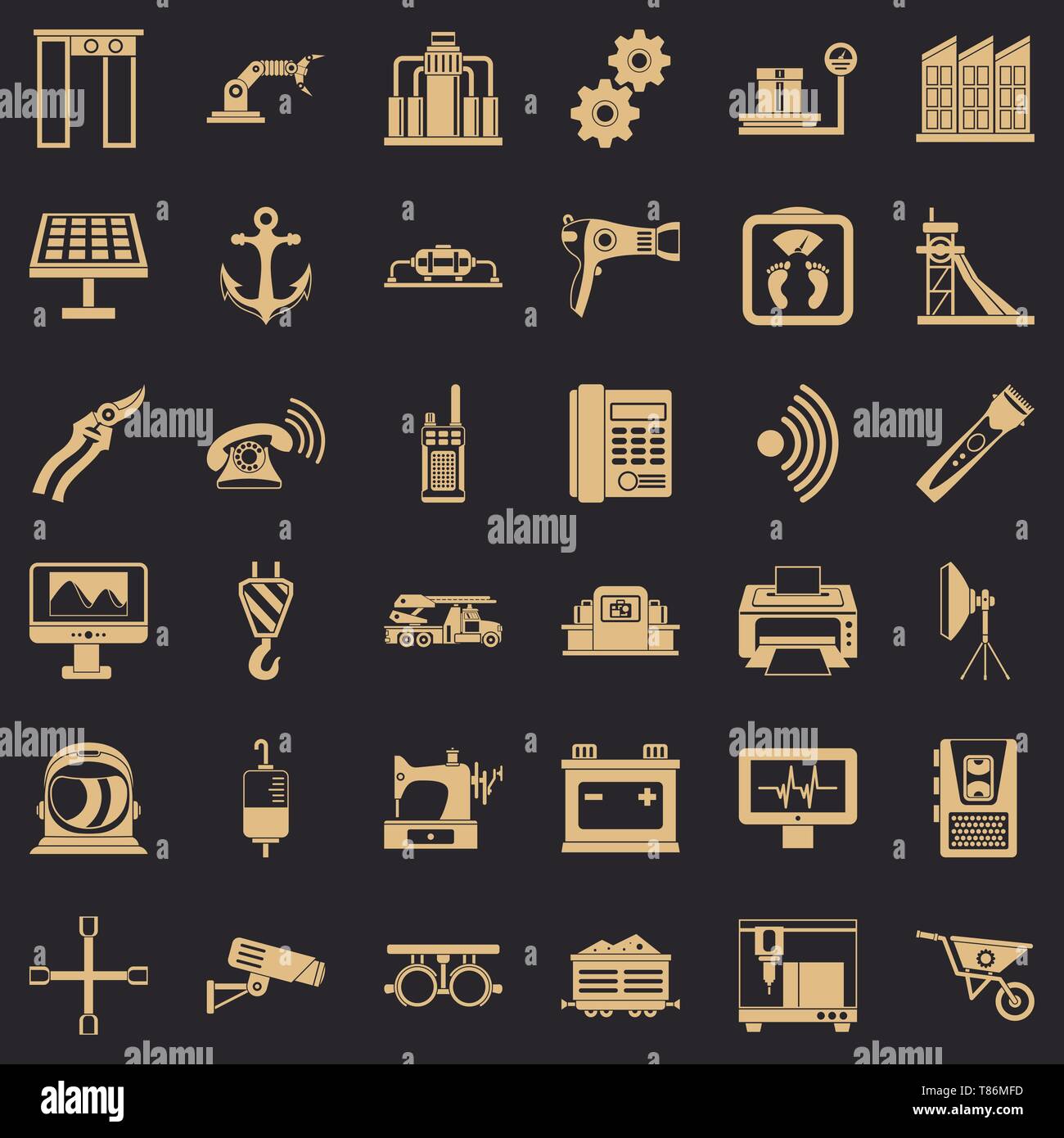 Tool icons set, simple style Stock Vector Image & Art - Alamy