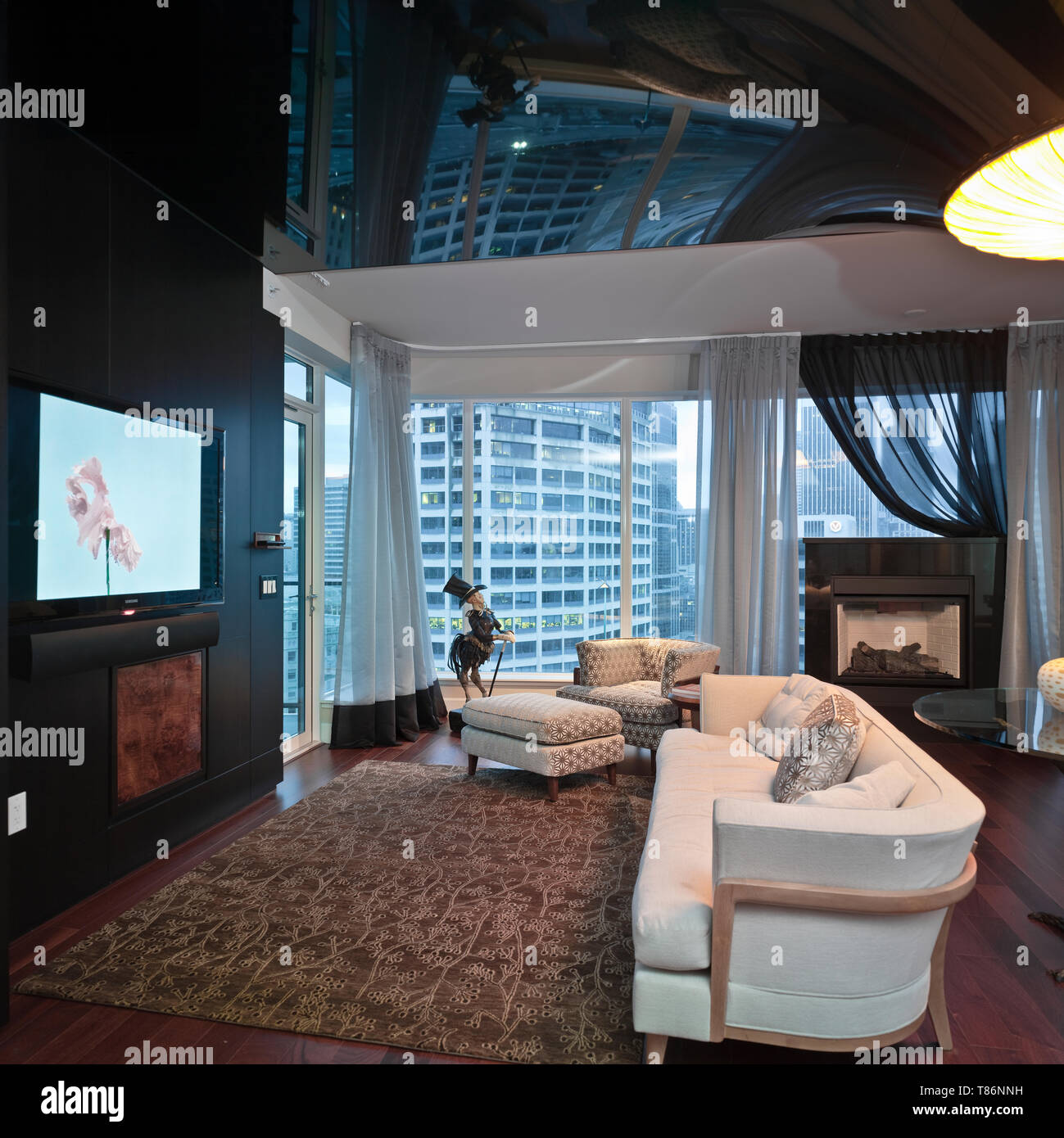 Luxury Condo With a View of Downtown Stock Photo - Alamy