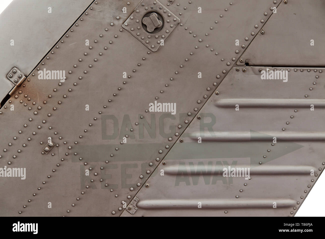 Side Paneling of a Helicopter Stock Photo - Alamy