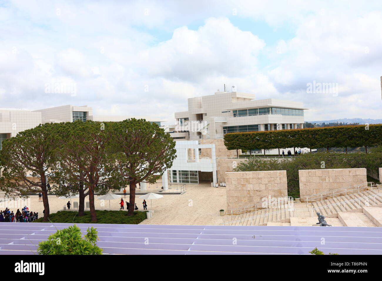 view of The Getty Center Museum in Los Angeles Stock Photo - Alamy