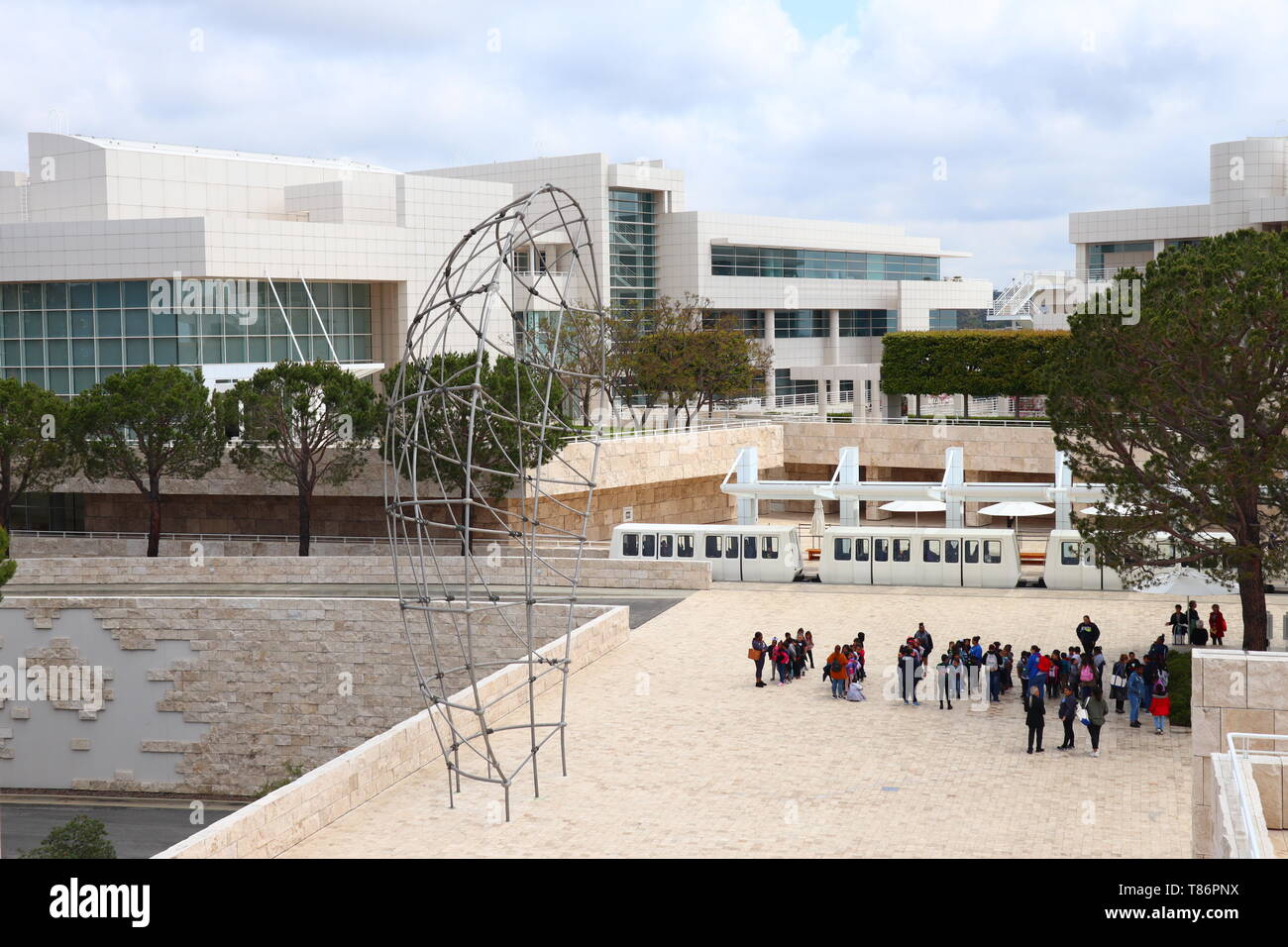 view of The Getty Center Museum in Los Angeles Stock Photo - Alamy