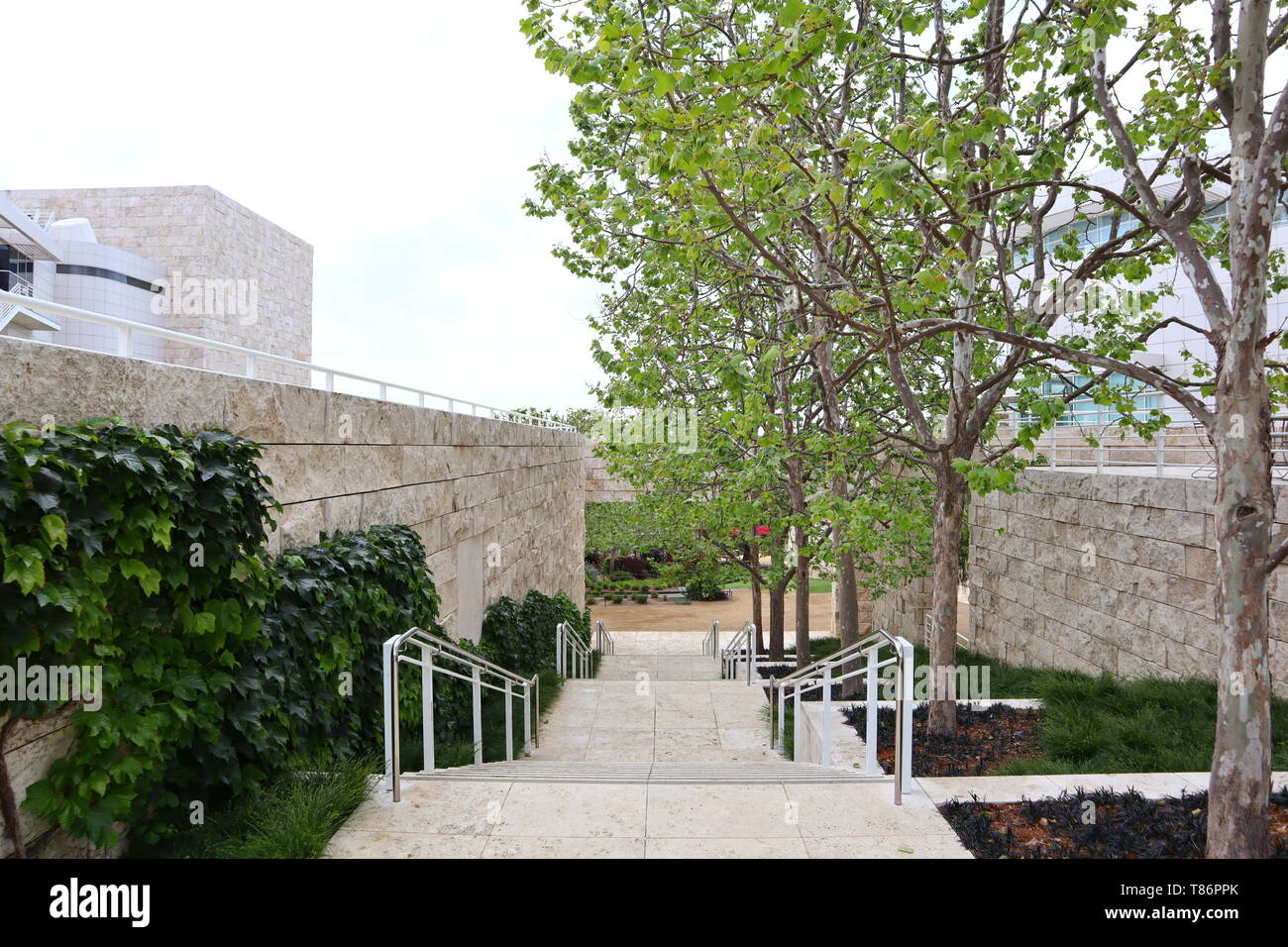 view of The Getty Center Museum in Los Angeles Stock Photo - Alamy