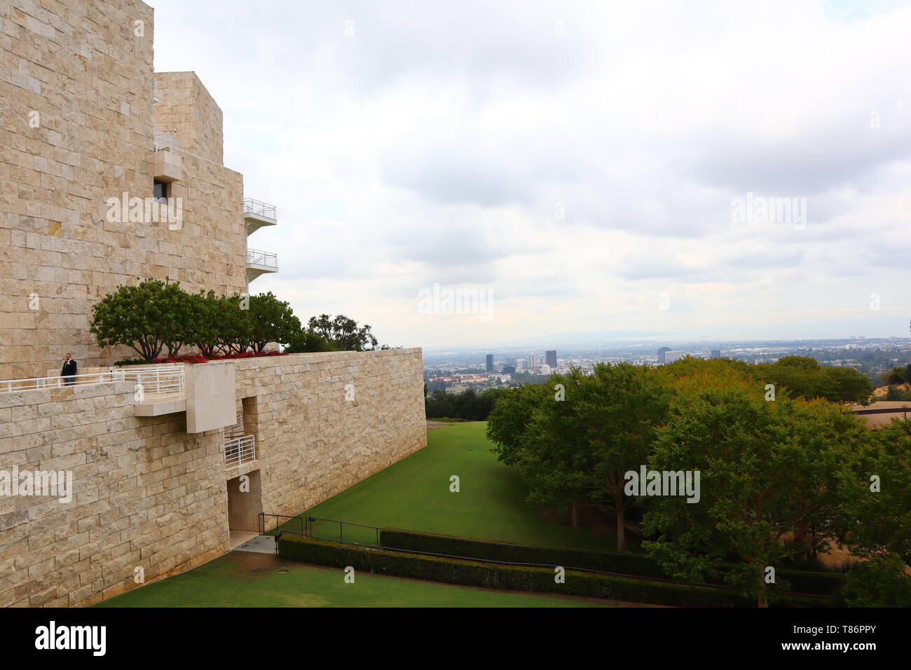 view of The Getty Center Museum in Los Angeles Stock Photo - Alamy