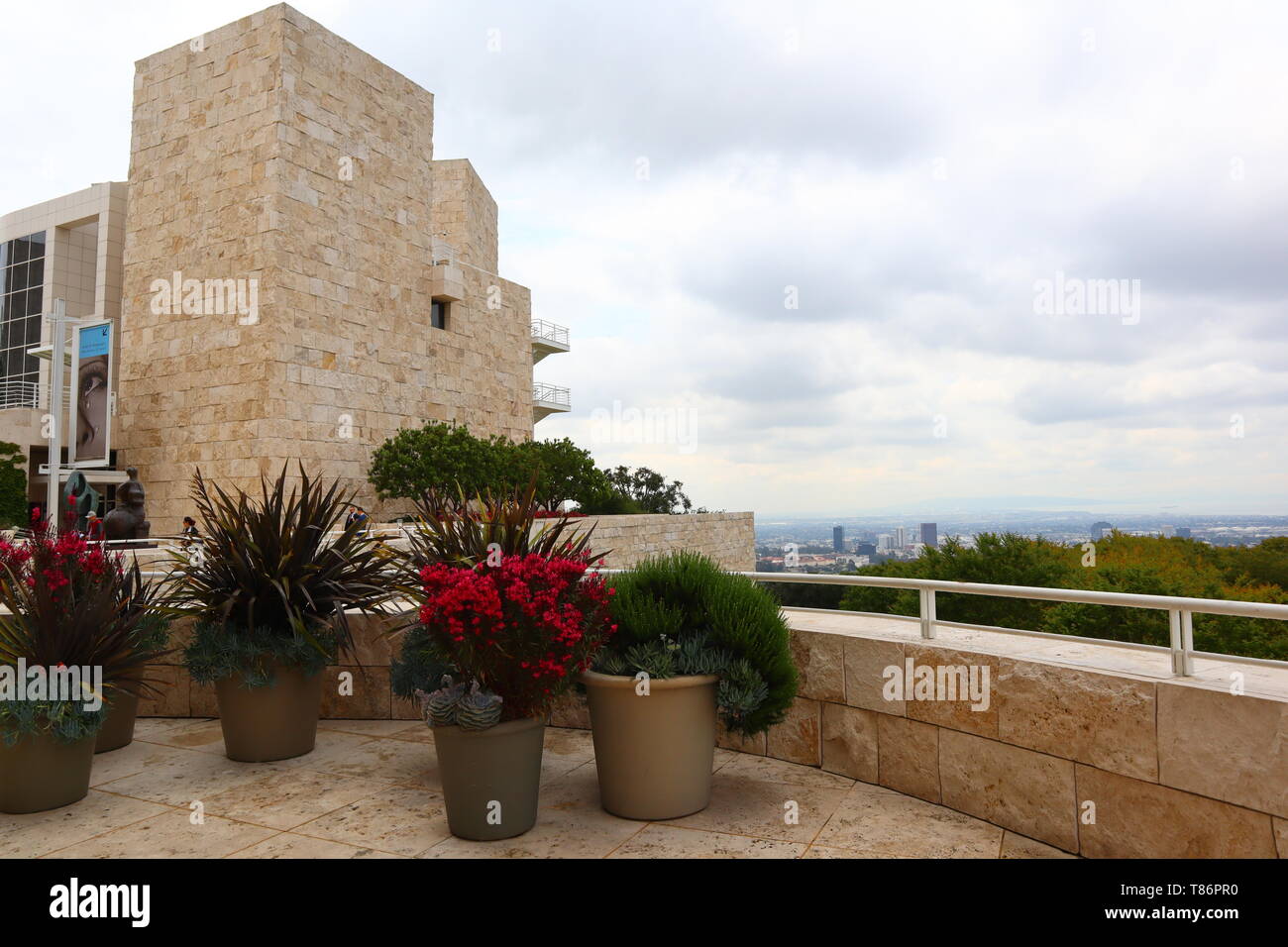 view of The Getty Center Museum in Los Angeles Stock Photo - Alamy