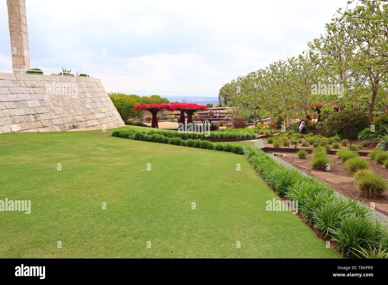 view of The Getty Center Museum in Los Angeles Stock Photo - Alamy