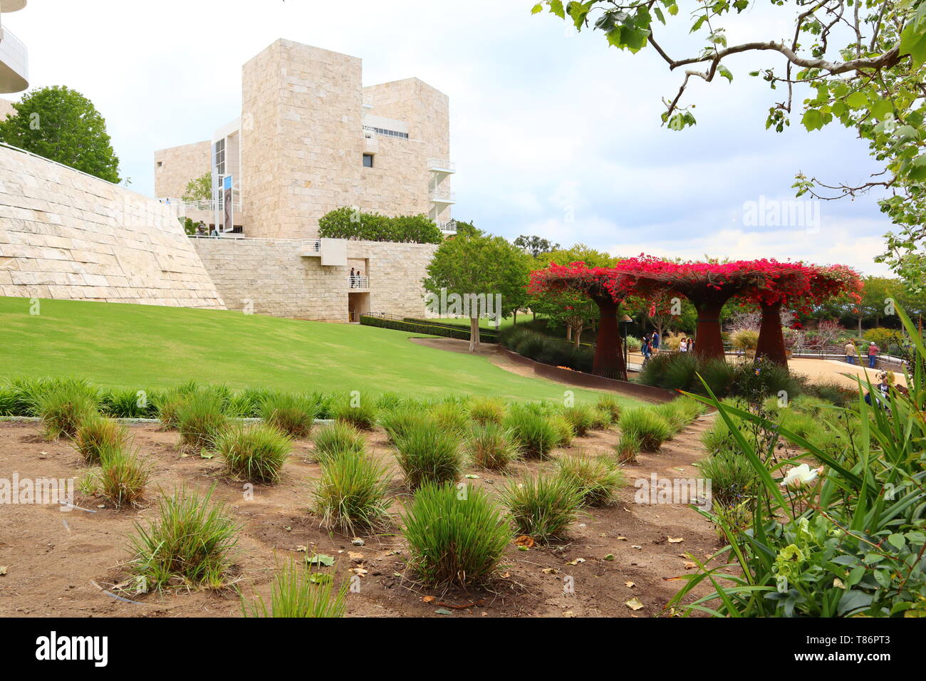 view of The Getty Center Museum in Los Angeles Stock Photo - Alamy