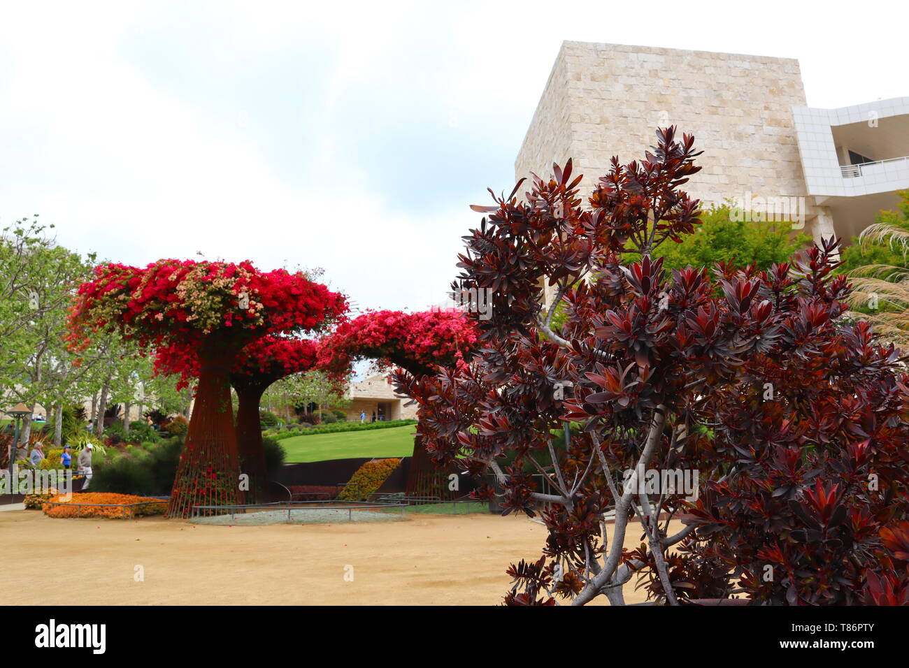 view of The Getty Center Museum in Los Angeles Stock Photo - Alamy