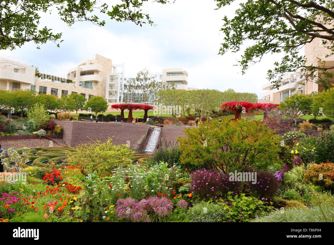 view of The Getty Center Museum in Los Angeles Stock Photo - Alamy