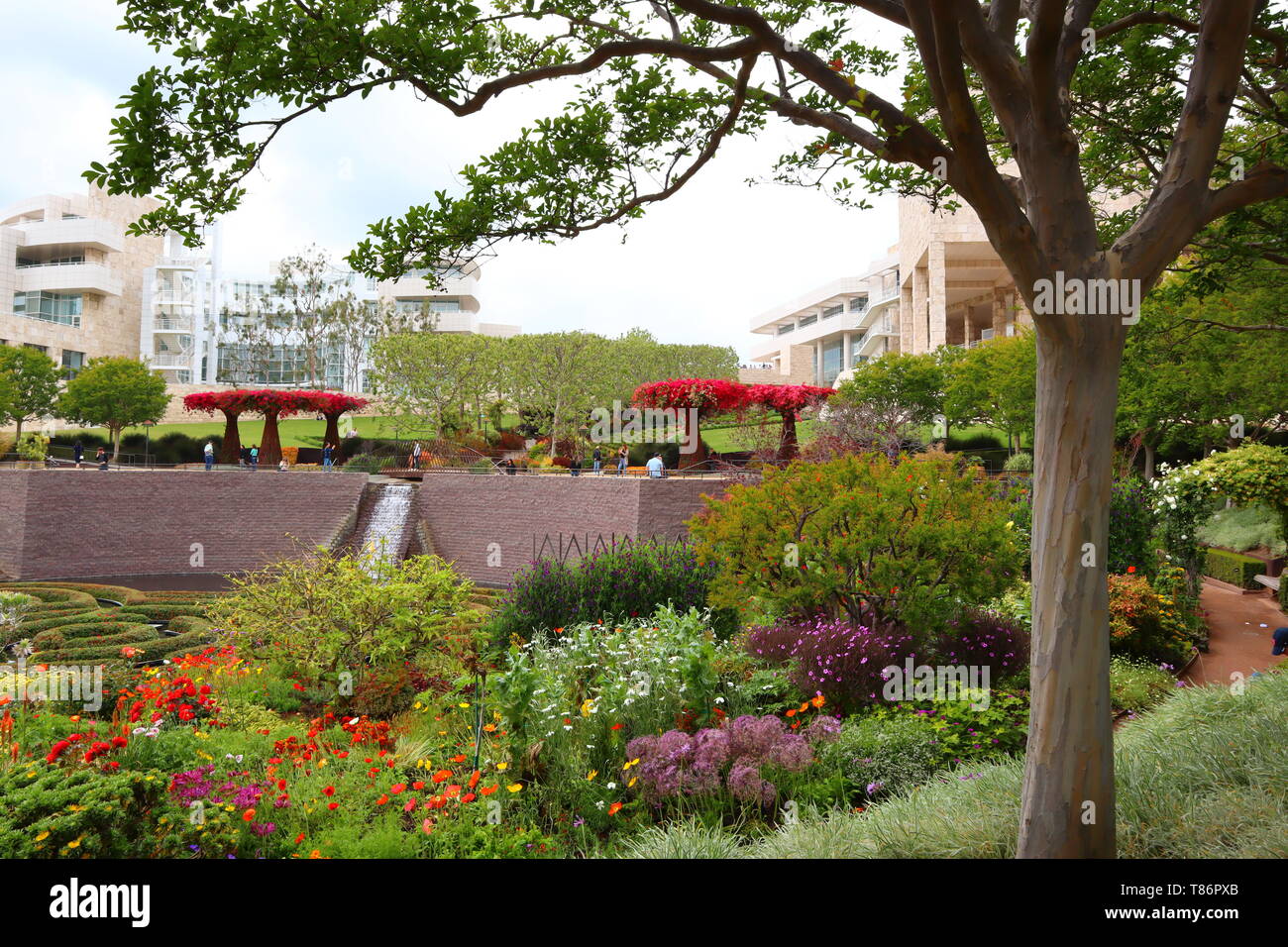 view of The Getty Center Museum in Los Angeles Stock Photo - Alamy