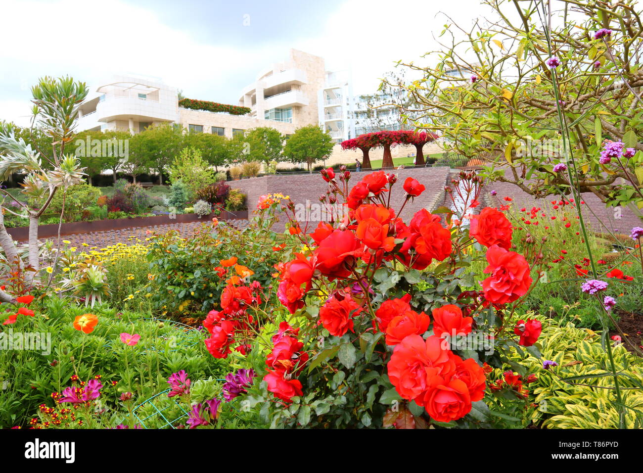 view of The Getty Center Museum in Los Angeles Stock Photo - Alamy