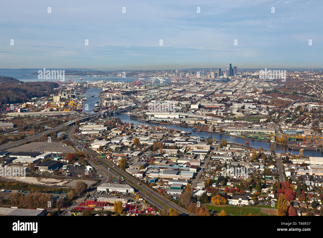 First Avenue Bridge In South Seattle Stock Photo - Alamy