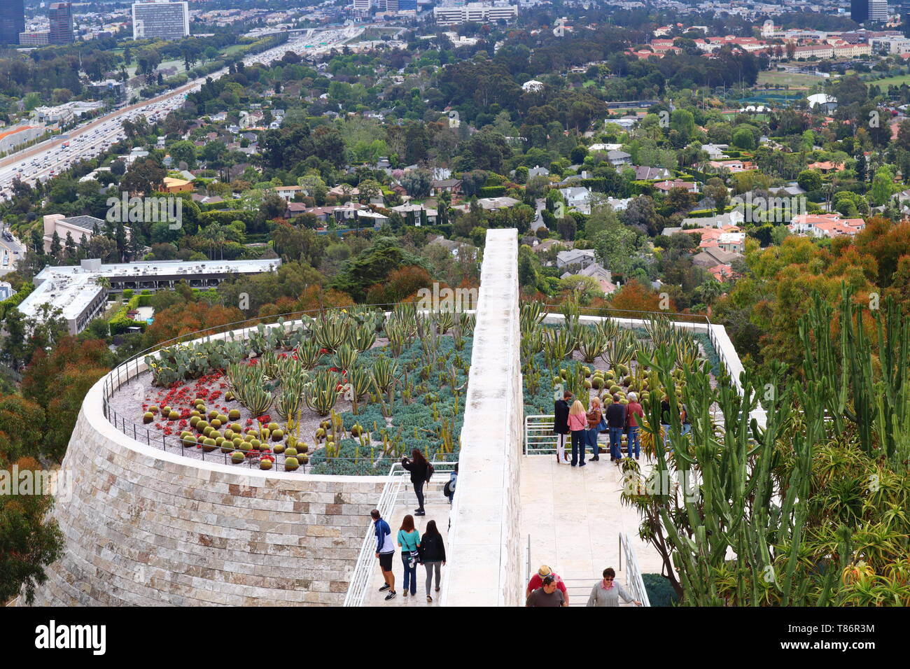 view of The Getty Center Museum in Los Angeles Stock Photo - Alamy