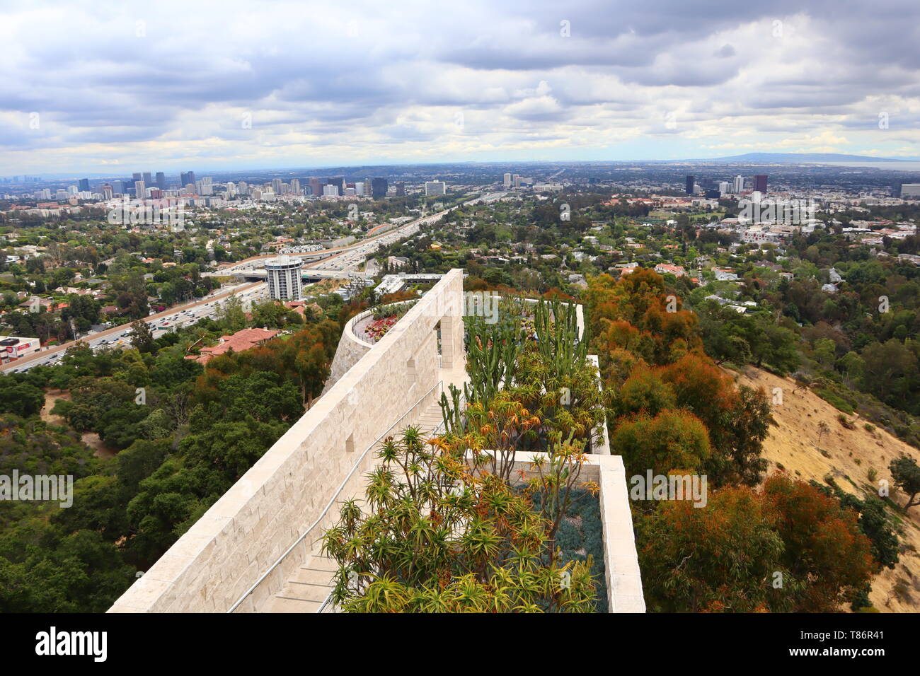 view of The Getty Center Museum in Los Angeles Stock Photo - Alamy