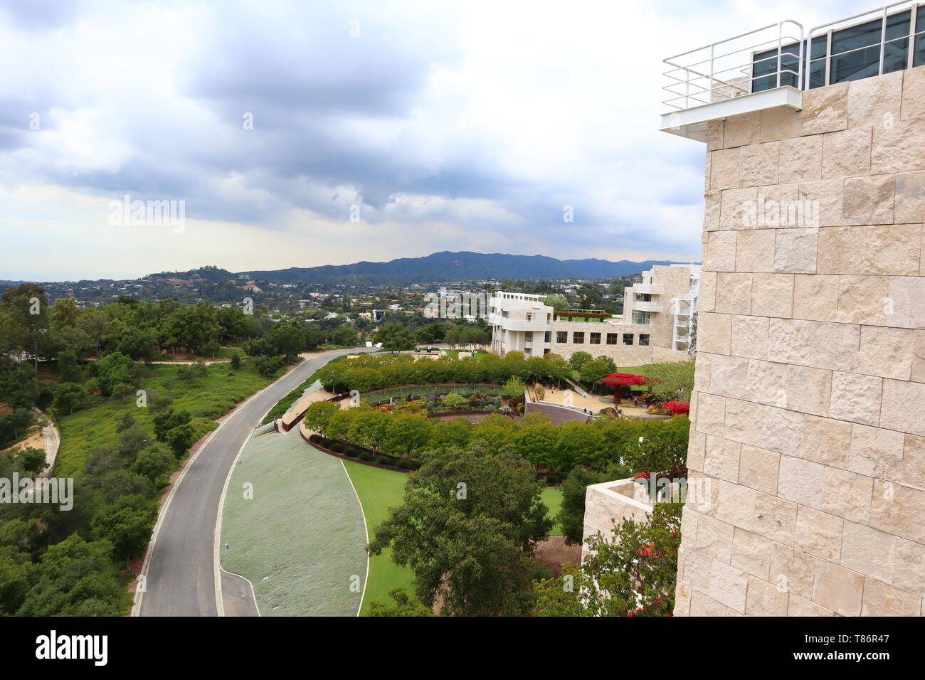view of The Getty Center Museum in Los Angeles Stock Photo - Alamy