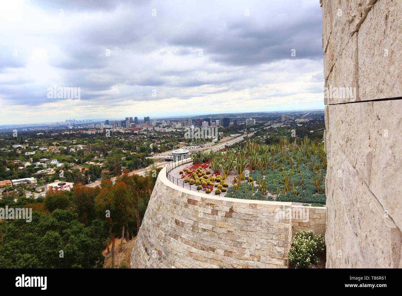 view of The Getty Center Museum in Los Angeles Stock Photo - Alamy