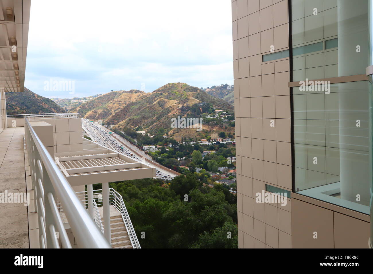view of The Getty Center Museum in Los Angeles Stock Photo - Alamy