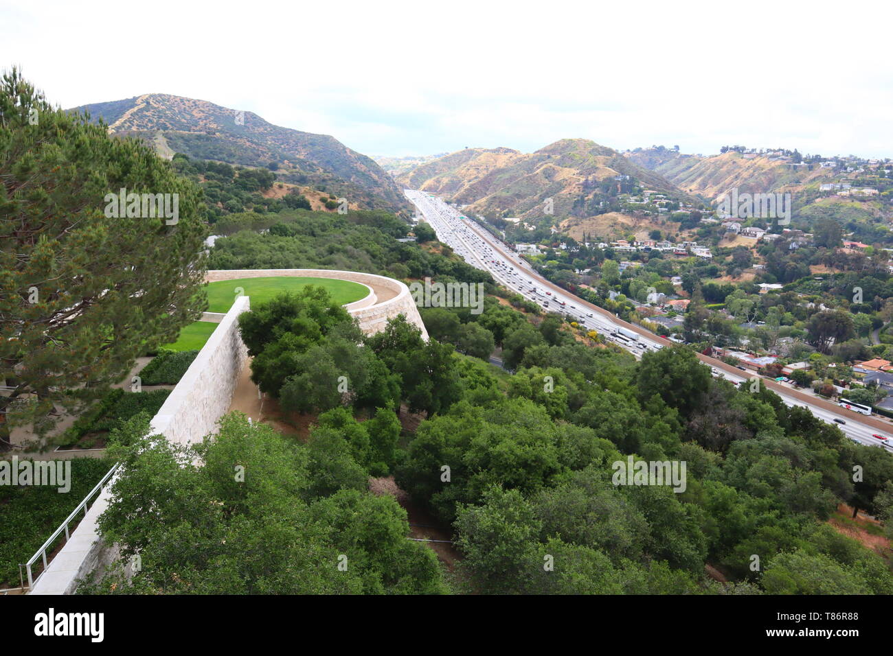 view of The Getty Center Museum in Los Angeles Stock Photo - Alamy