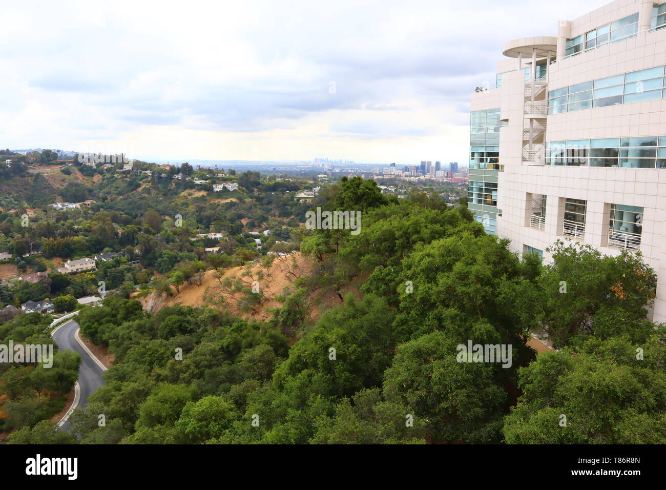 view of The Getty Center Museum in Los Angeles Stock Photo - Alamy