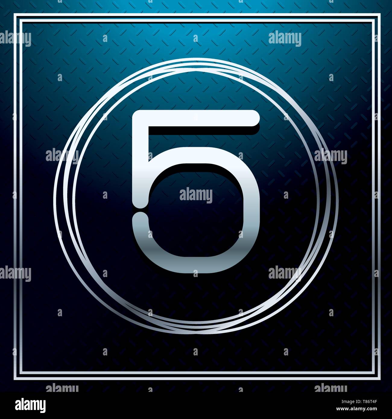five font number over metallic texture Stock Vector Image & Art - Alamy